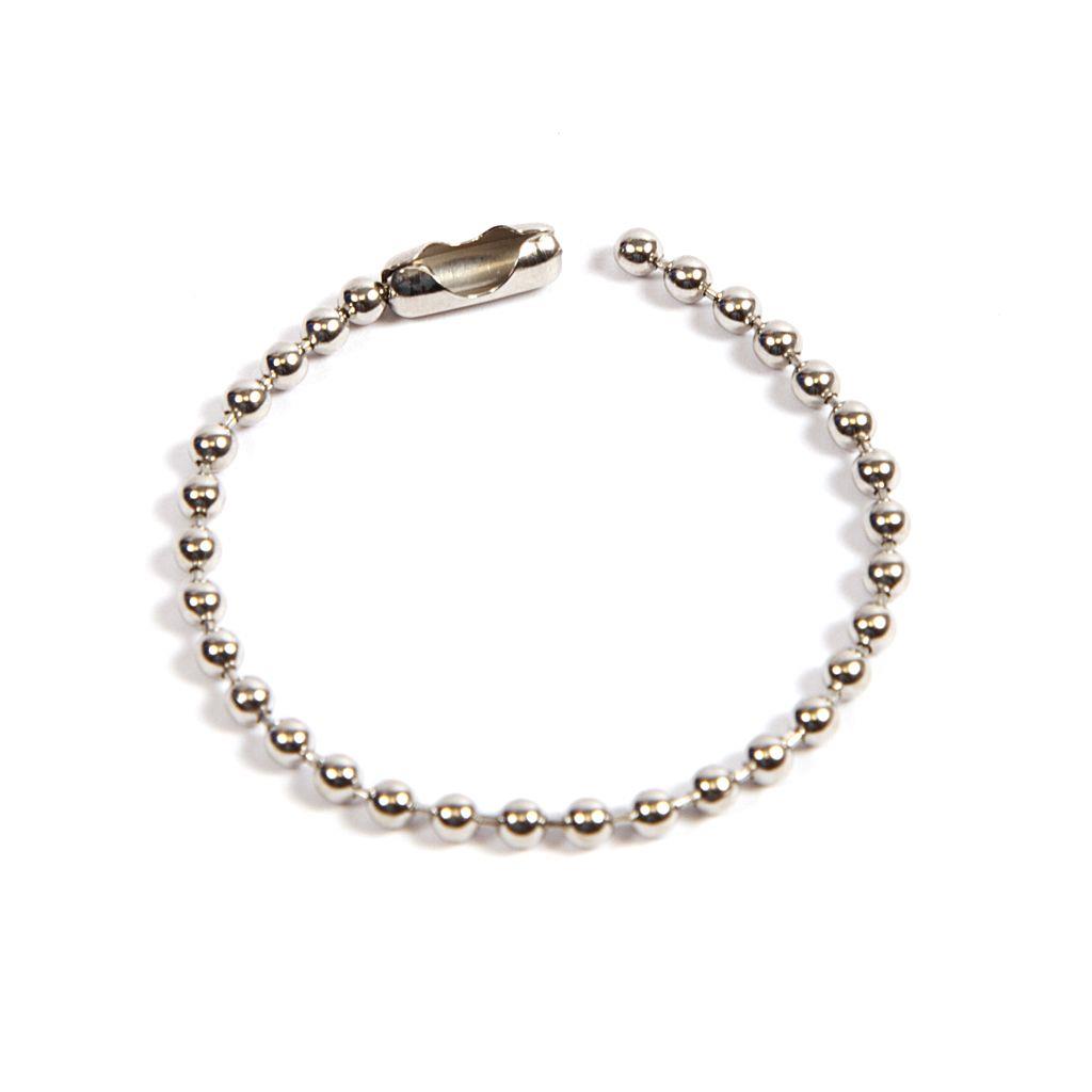 100mm / 4 inch x 2.4mm Ball Chain - Pack of 50 – Blankplastic.co.uk