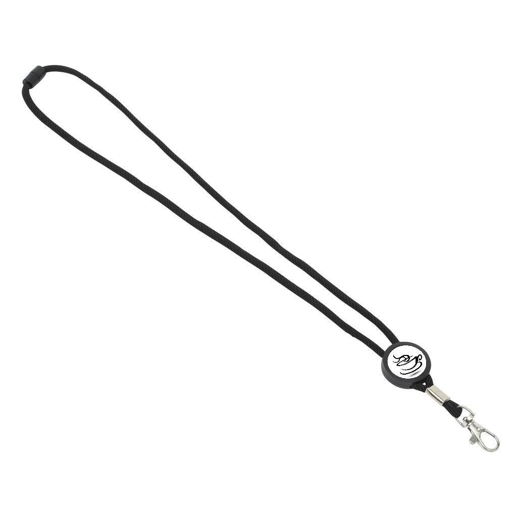 Black Lanyard 25mm Round - Pack of 100 – Blankplastic.co.uk