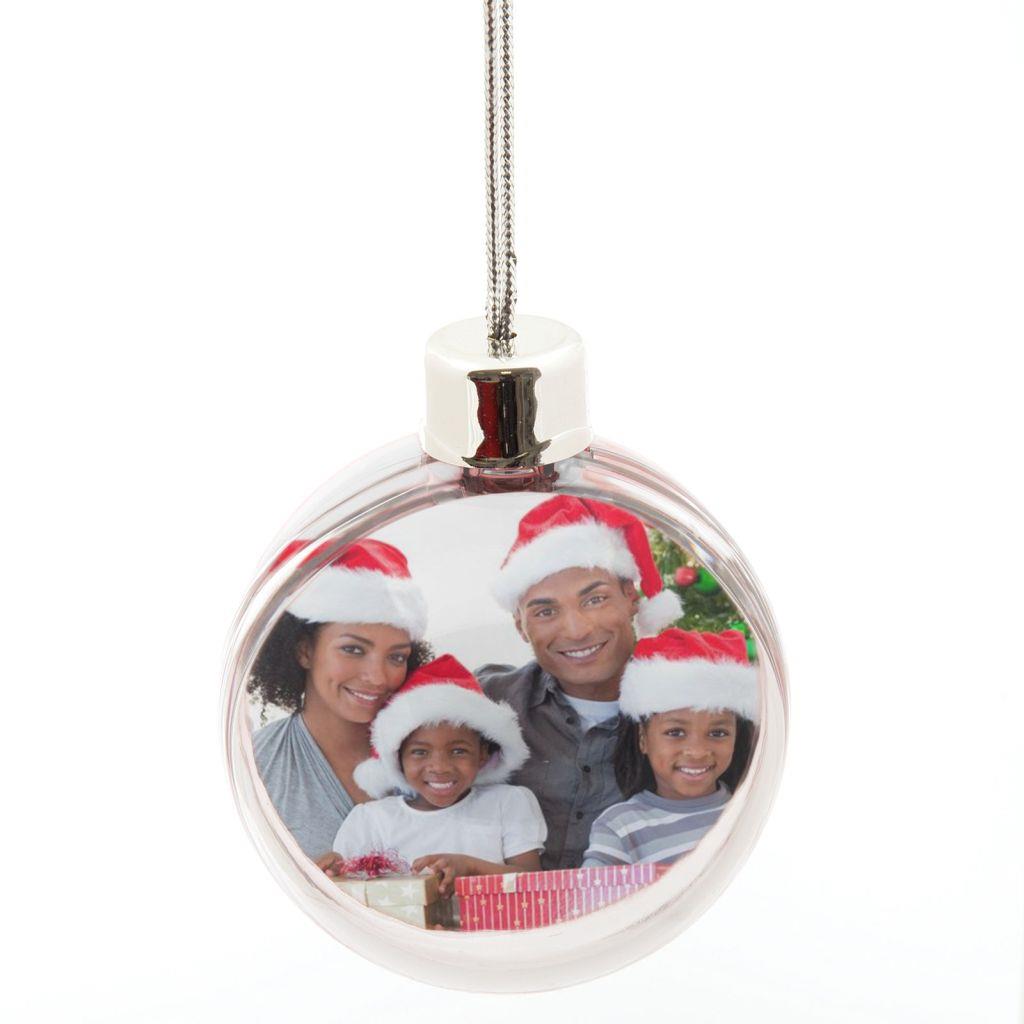 Bauble 80mm Round Insert, Clear front and red back - Pack of 36 ...