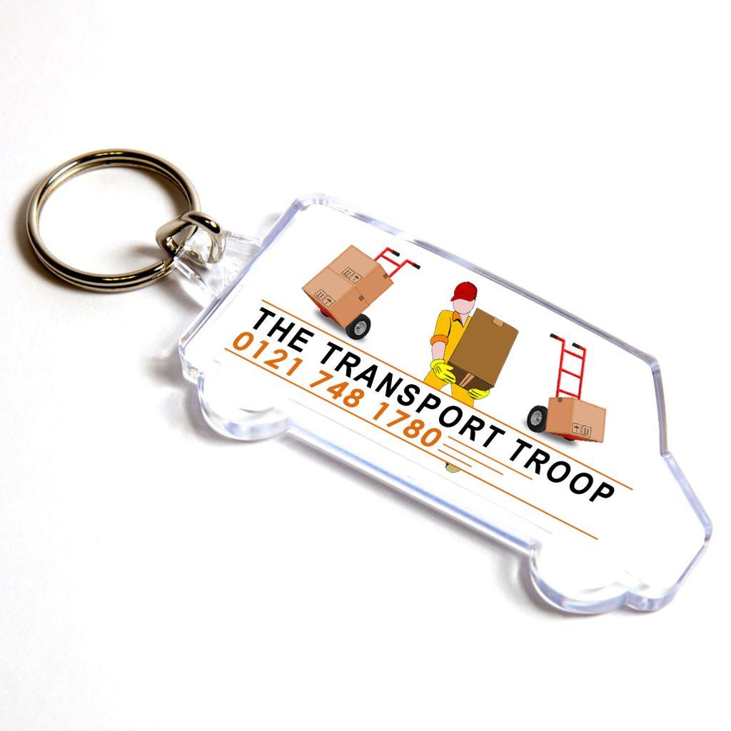 S Van Insert Keyring - Pack of 50 – Blankplastic.co.uk